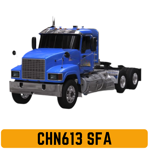 Mack CHN613 Set Forward Axle Chrome Bumper| Arrow Highway Truck Parts