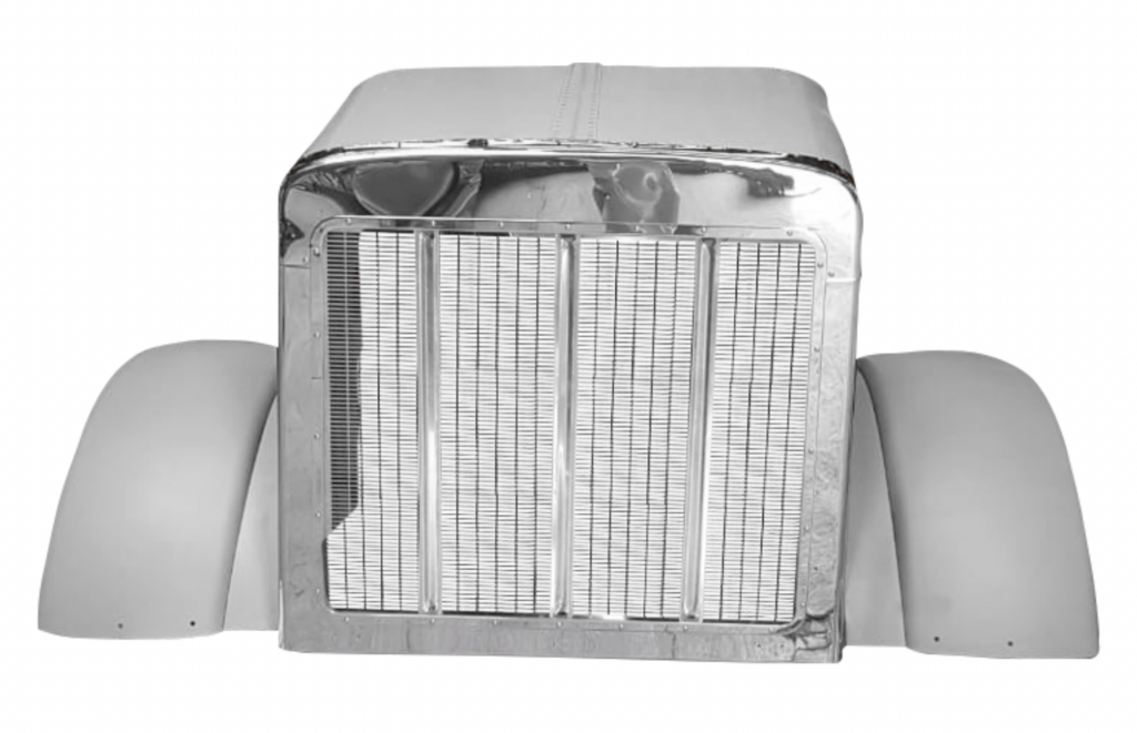 Peterbilt 379 Extended Hood | W/ Grille Assembly | Aluminum
